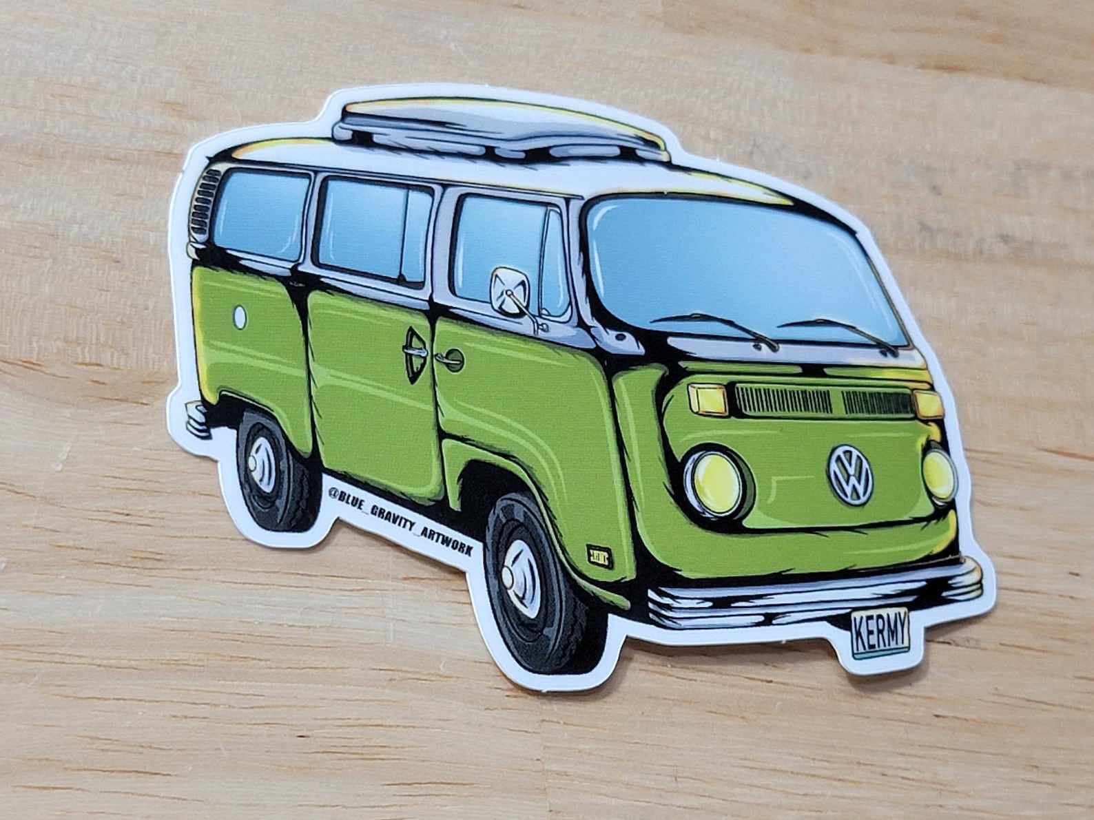 VW - Volkswagen - Bus - Automobile - Vinyl Sticker - Laptop-decal ...