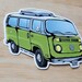 VW - Volkswagen - Bus - Automobile - Vinyl Sticker - Laptop-decal ...