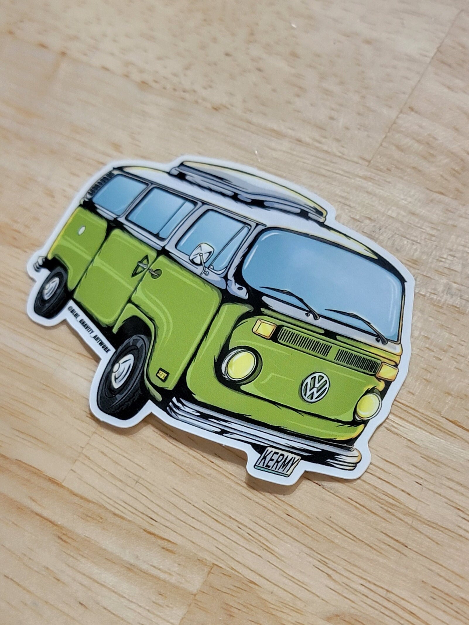 VW - Volkswagen - Bus - Automobile - Vinyl Sticker - Laptop-decal ...