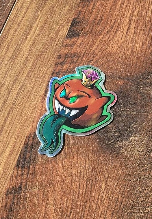 Nintendo - Boo - King Boo - Mario - Holographic Sticker - Vinyl Sticker ...