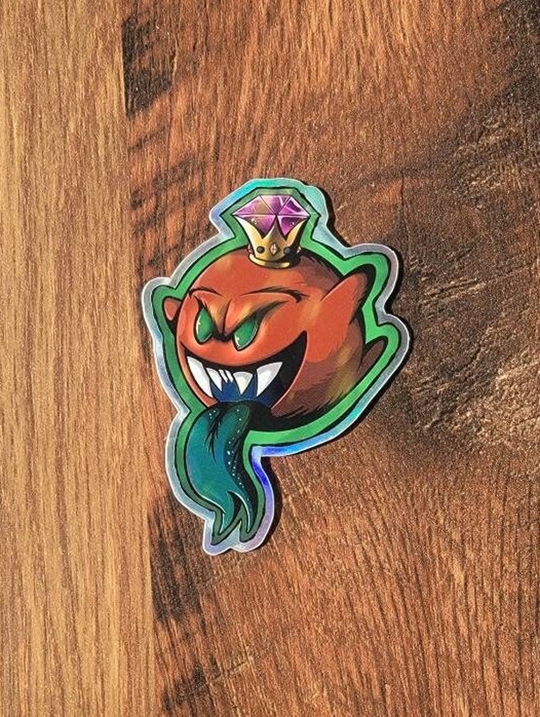 Nintendo Boo King Boo Mario Holographic Sticker - Etsy