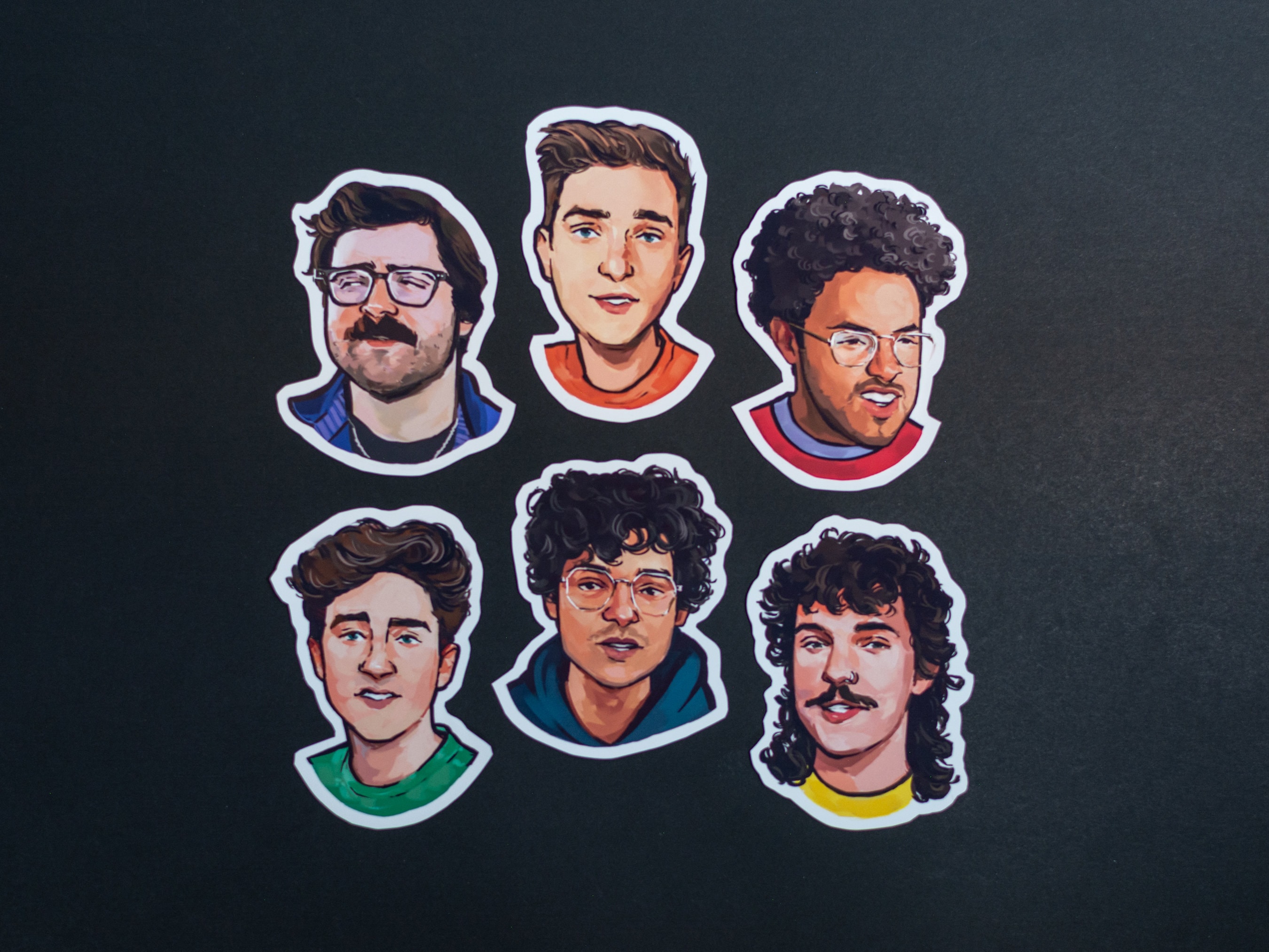 Youtubers Collage Drawing