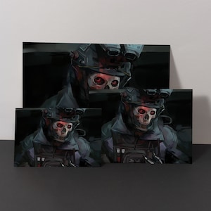 Ghost From COD:MWII (lieutenant Simon "ghost" Riley) Art Print - Etsy