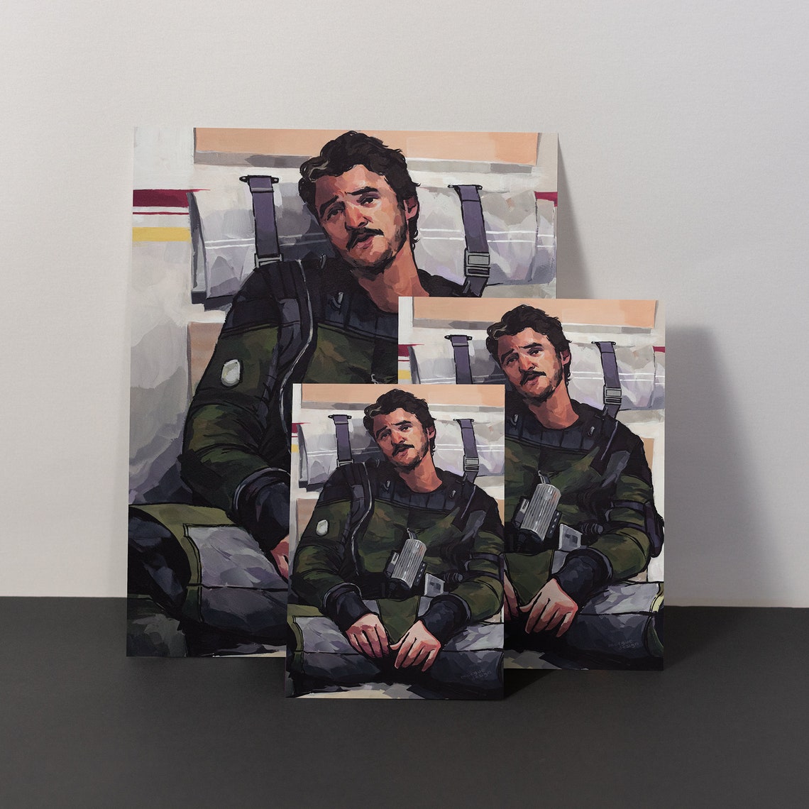 Ezra From Prospect pedro Pascal Art Print - Etsy