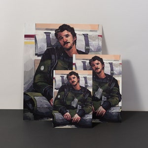 Ezra From Prospect pedro Pascal Art Print - Etsy