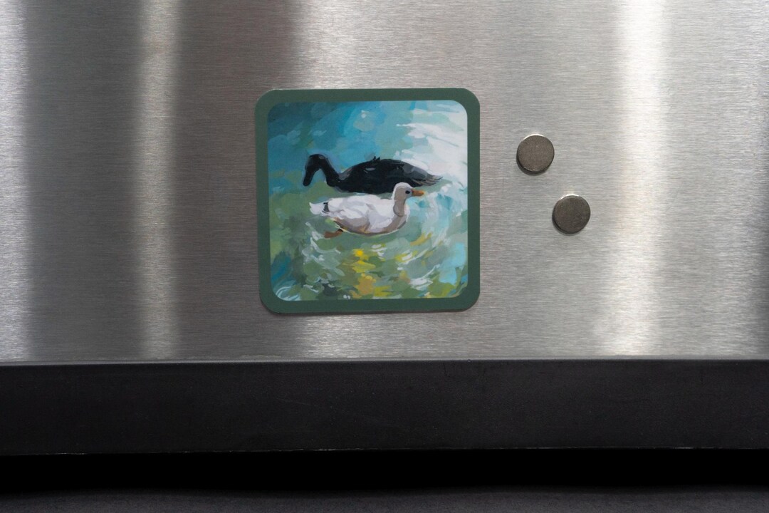 Yin and Yang Ducks Magnet/sticker - Etsy