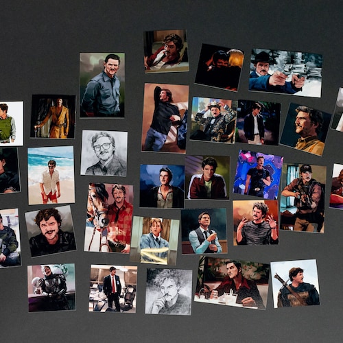 Pedro Pascal Art Sample Pack tiny Art Print Collection C - Etsy