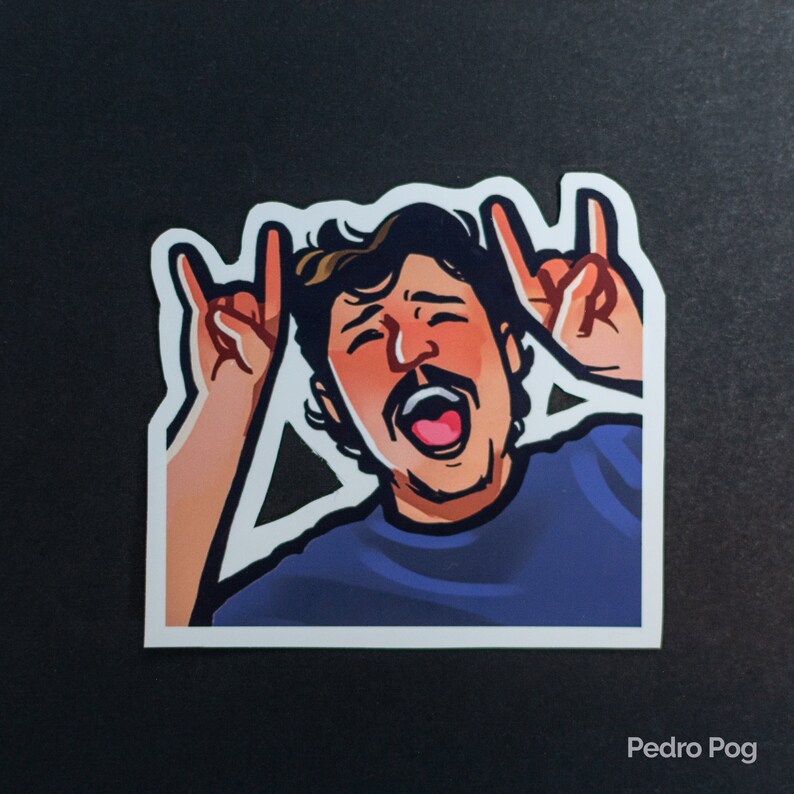 Pedro Pascal Emote Stickers - Etsy