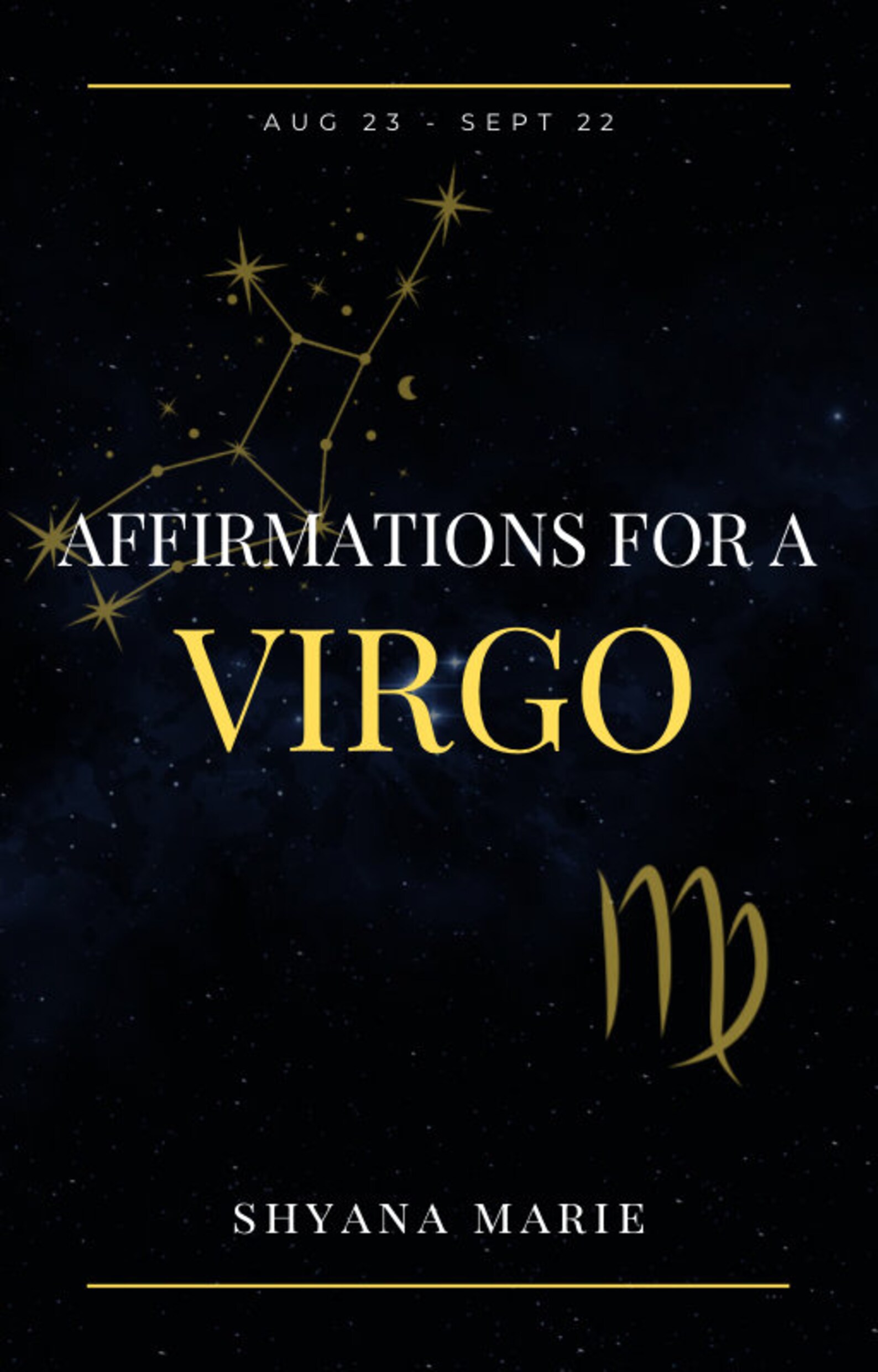 Affirmations for a Virgo, Zodiac Affirmation Book, Zodiac Book, Virgo ...