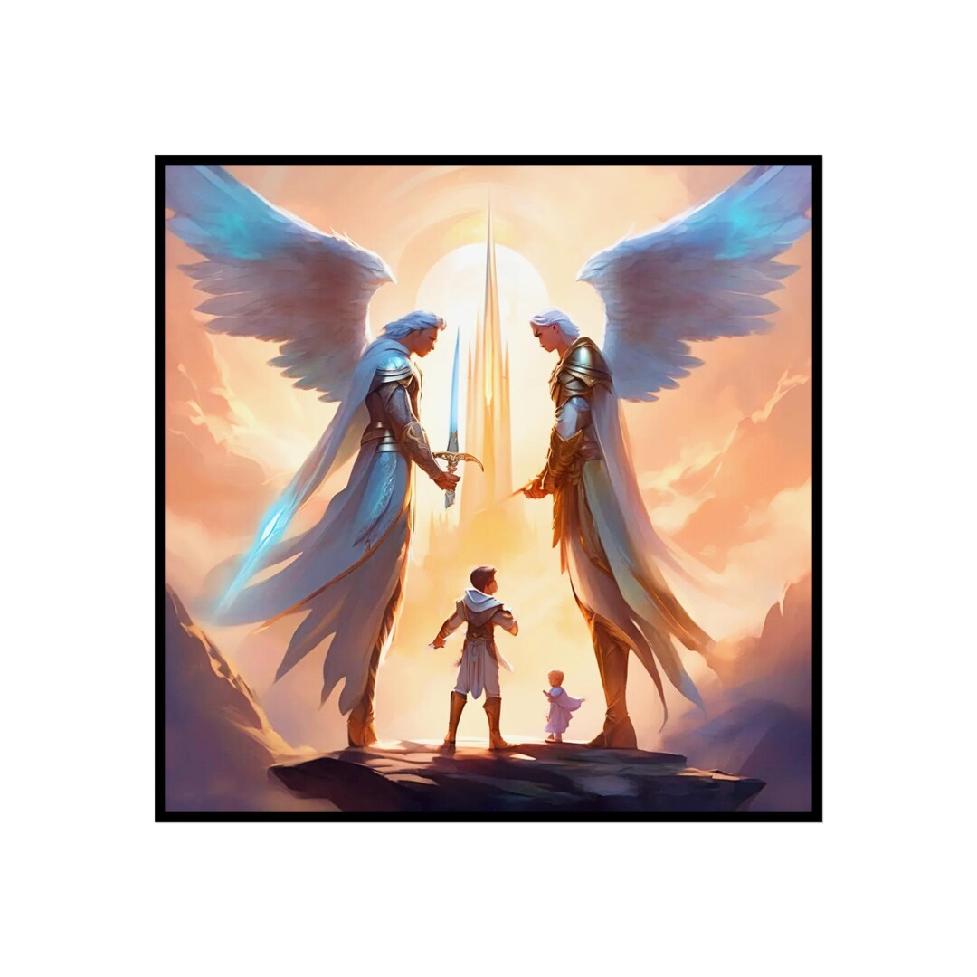 Angels on Guard - Fine Art Posters - Etsy