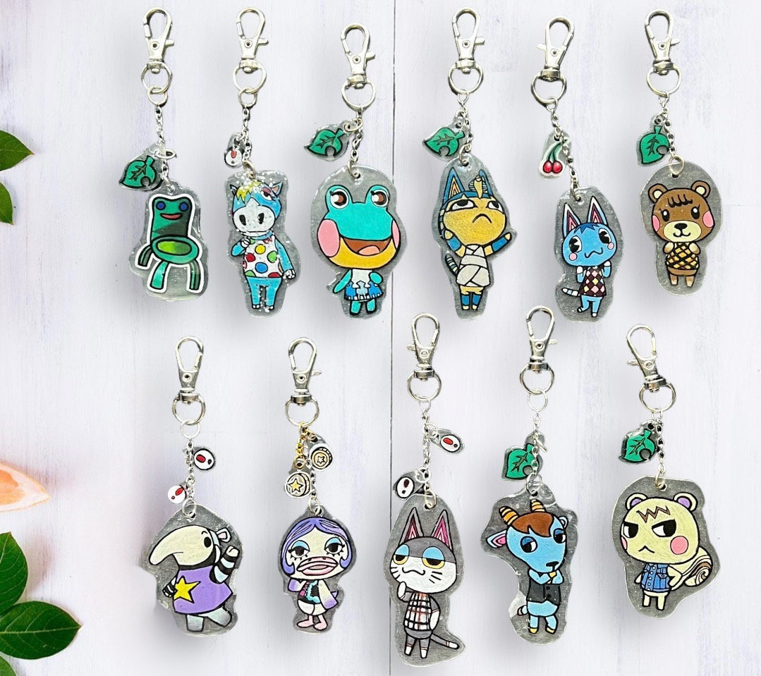 Animal Crossing Villager Keychains - Etsy