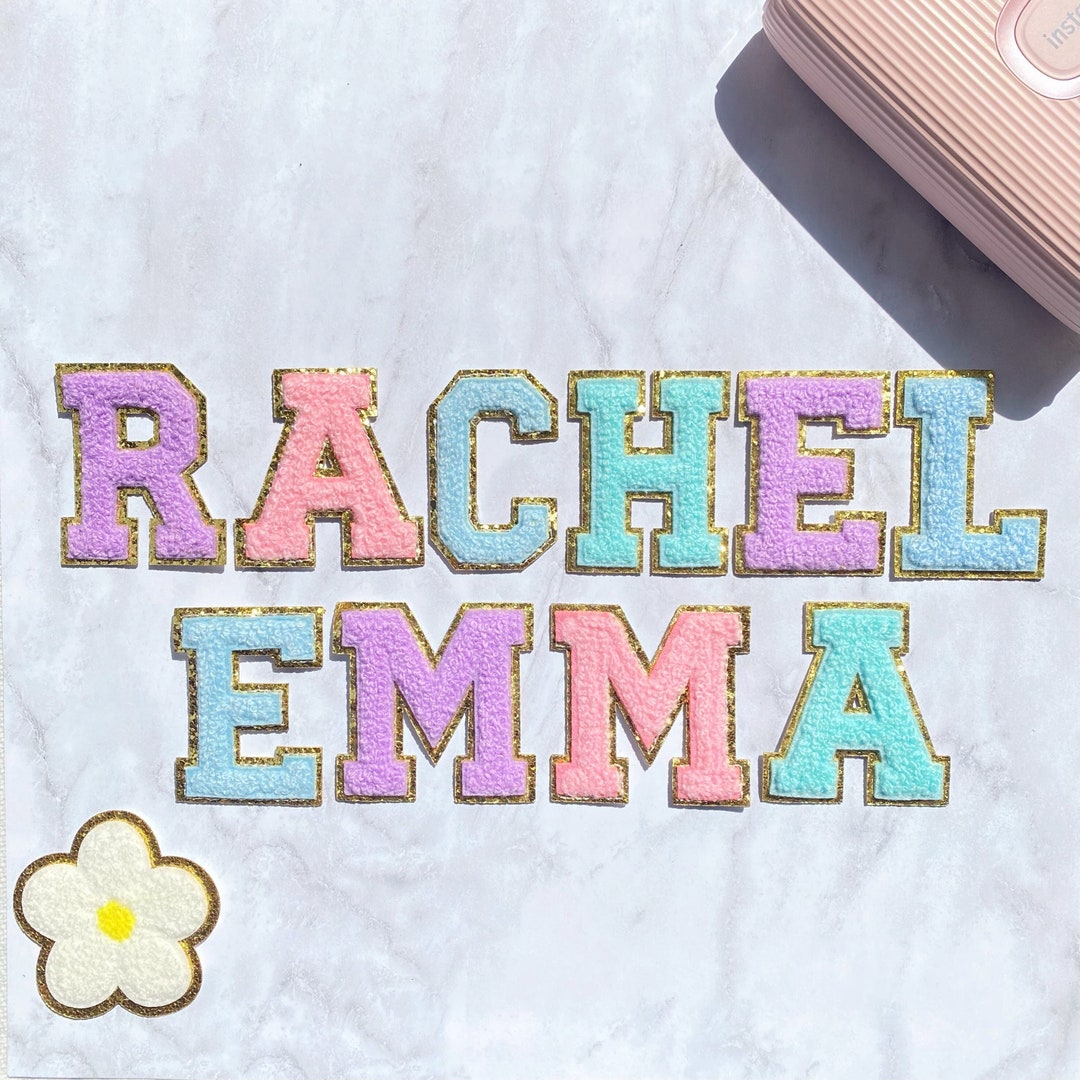 2.15 Inch Chenille Patch Letter Patches Sticker Adhesive Alphabet ...