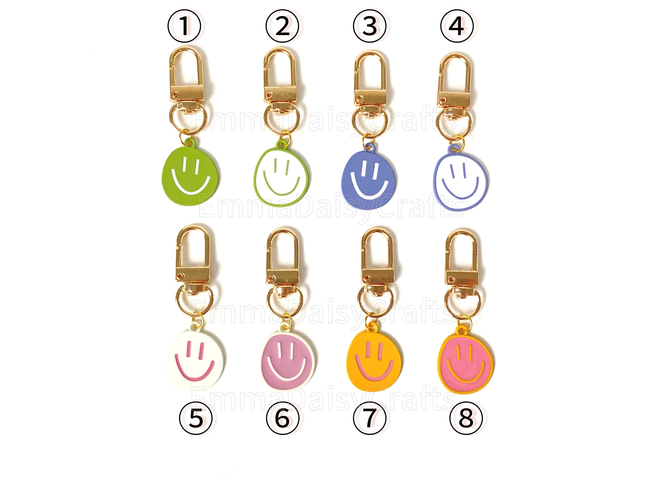 Smiley Keychains/car Keychain/airados Keychain/ Boho Cute Keychain ...