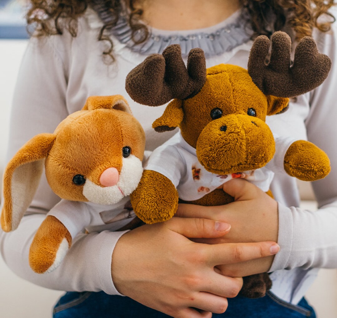 Custom Teddy Moose, Custom Photo Moose Custom Image, Newborn Gift ...