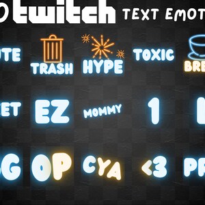 Neon Twitch Emotes | Twitch & Discord Emotes Bundle | F No U Ban Memes ...