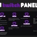 Neon Purple Twitch Panels | 51 Twitch Panels | Simple Heart Panels - Etsy