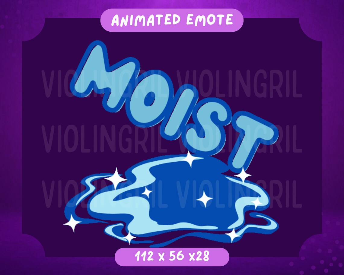Moist Animated Emote: Twitch/discord Stream Emote (digital Download) - Etsy