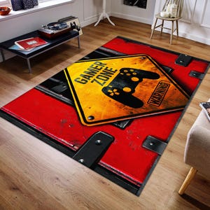 Gaming Zone Rug, Gaming Rug, Gamer Gift Rug, Rug for Gamers, Gift Rug ...