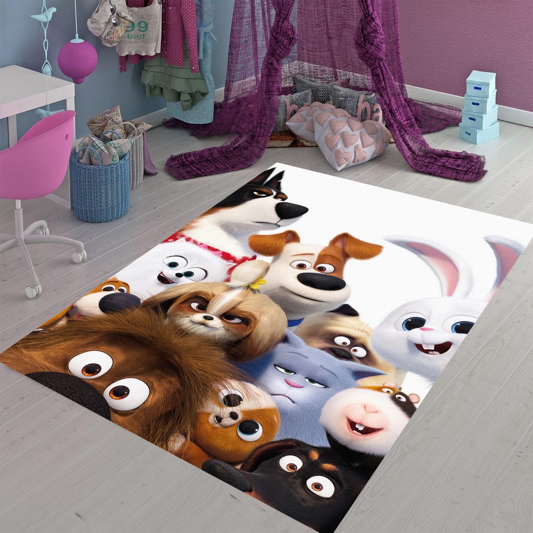 Animal Themed Rugs, Safari Rugs for Kids, Cartoon Themed Kids Rug ...