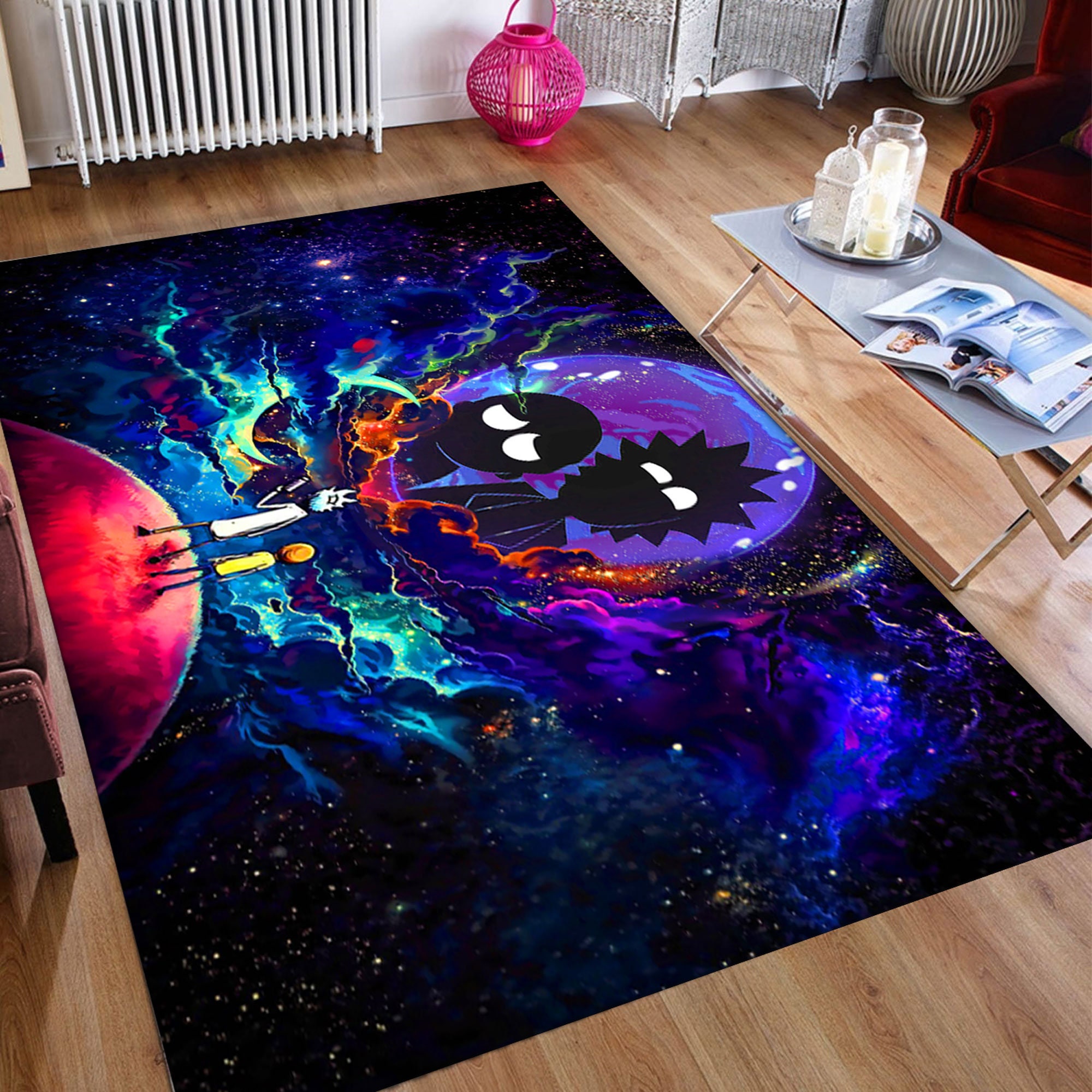 Rick and Morty Rug Cartoon Themed Rick Morty Area Rug - Etsy