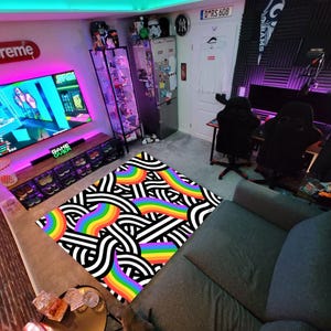 LGBTQ+ Rug, Pride Rug, Gift for LGBTQ+, LGBT Decor, Gift for Lbgt ...