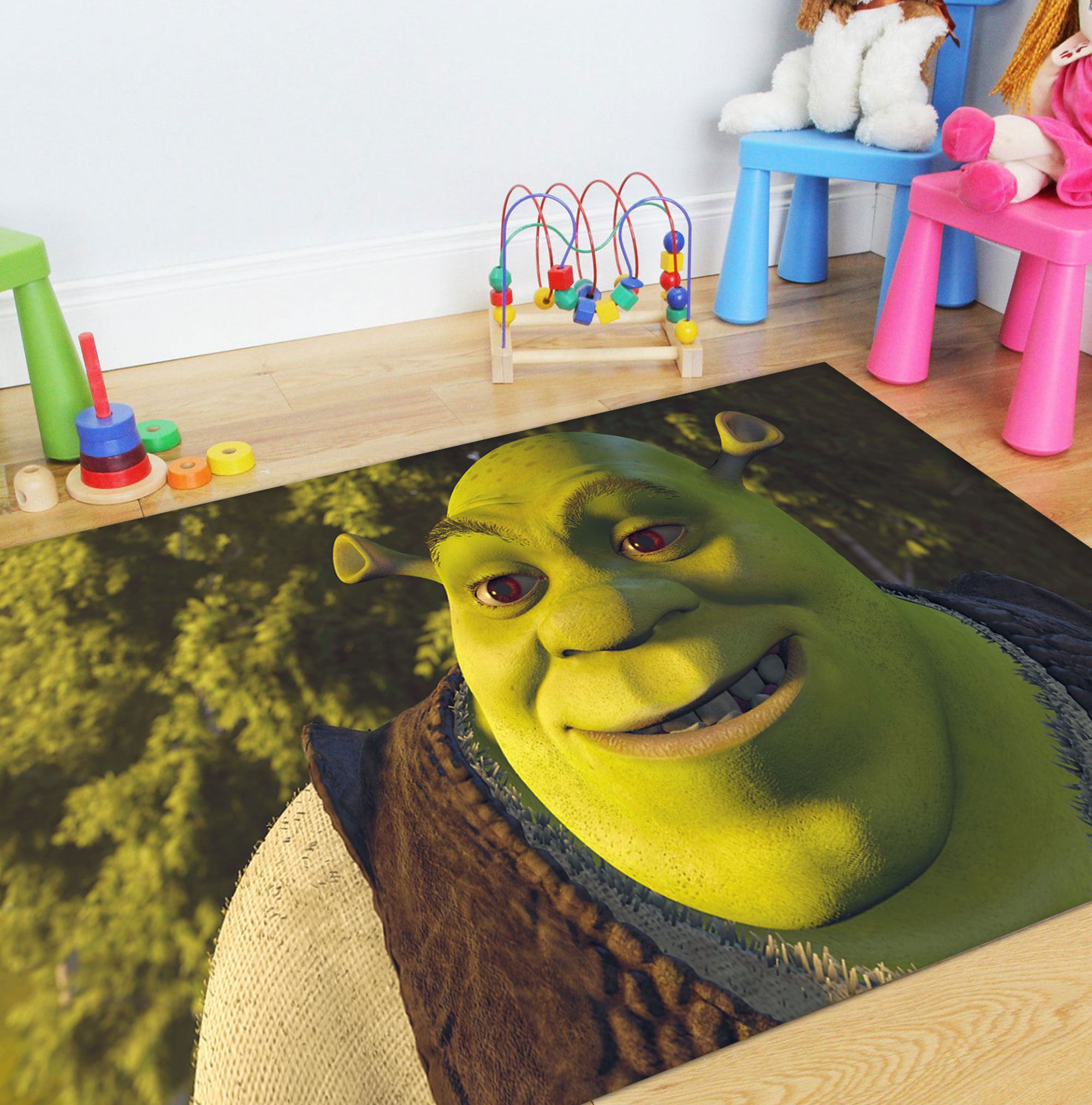 Shrek Meme Rug, Meme Funny Rug, American Meme Rug, Rug for Any Room ...