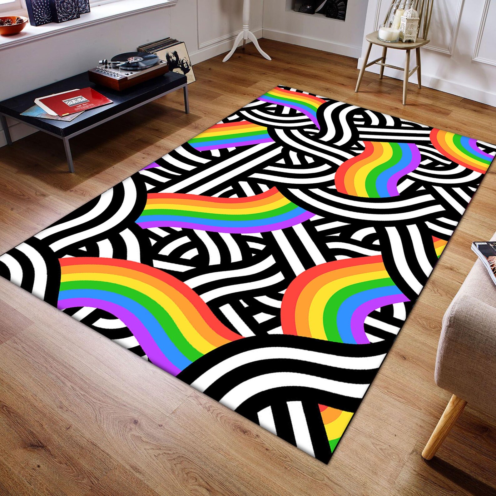 LGBTQ Rug, Pride Rug, Gift for LGBTQ, LGBT Decor, Gift for Lbgt , Pride ...