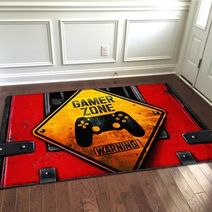 Gaming Zone Rug, Gaming Rug, Gamer Gift Rug, Rug for Gamers, Gift Rug ...
