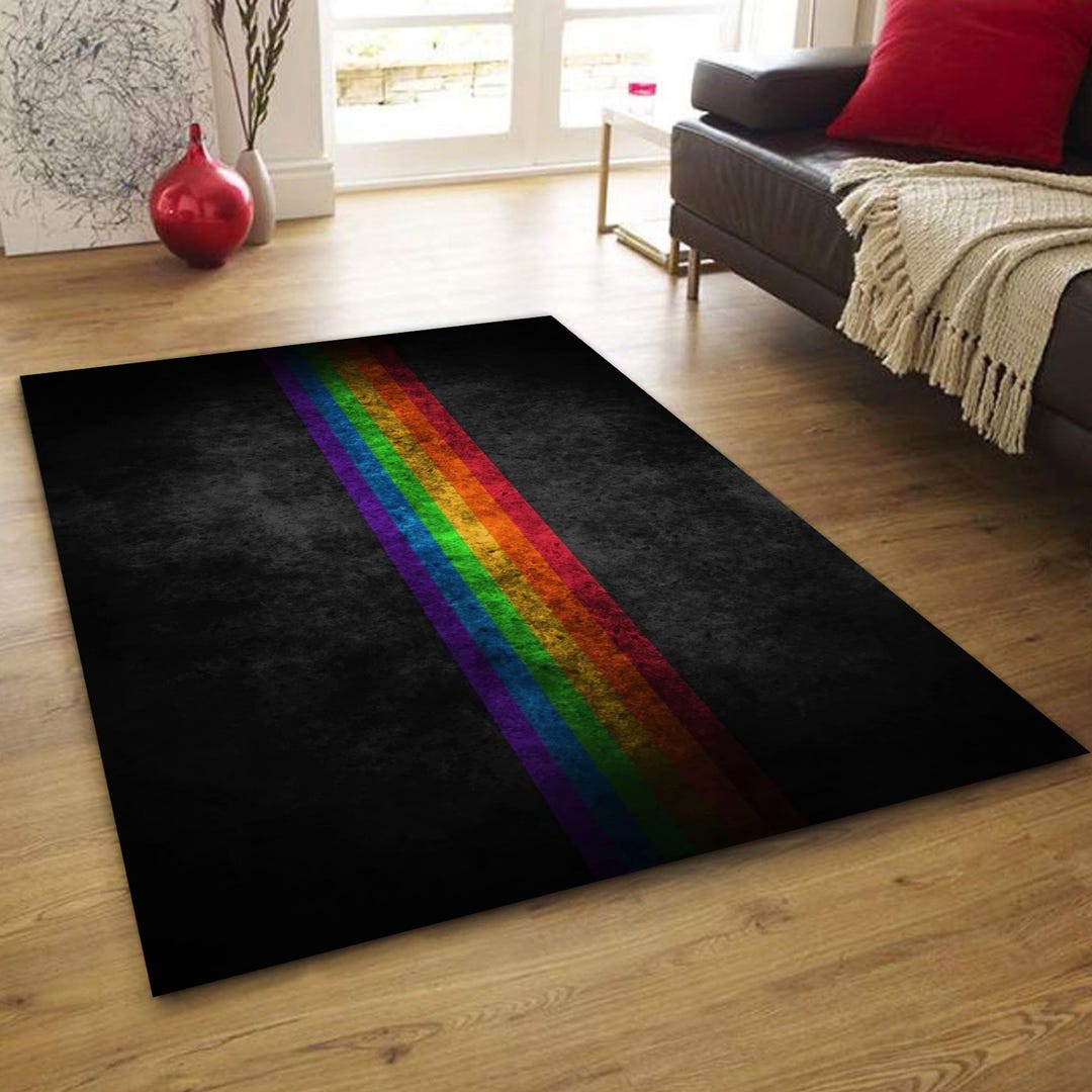 LGBTQ+ Rug, Pride Rug, Gift for LGBTQ+, LGBT Decor, Gift for Lbgt ...