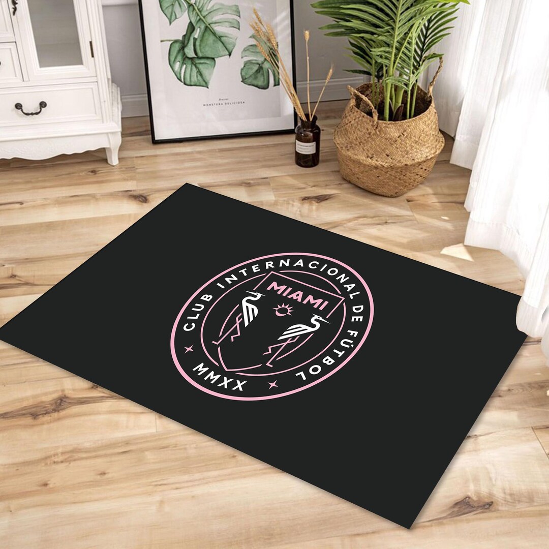 Inter Miami Rug, Inter Miami Fan Rug, Soccer Fan Rug, Sports Team Rug ...