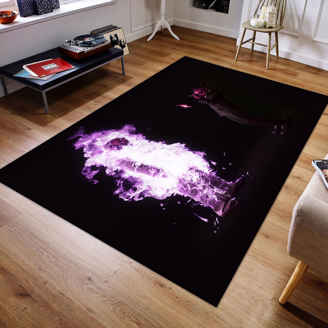 Hip Hop Artist Themed 21 Music Rug, Hip-hop Mat, Teenage Room Carpet ...
