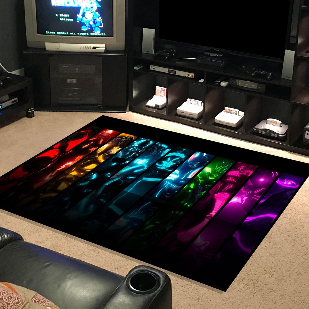 Street Fighters Rug, Fighters Rug, Gamer Rug, Gaming Rug, Gift for ...