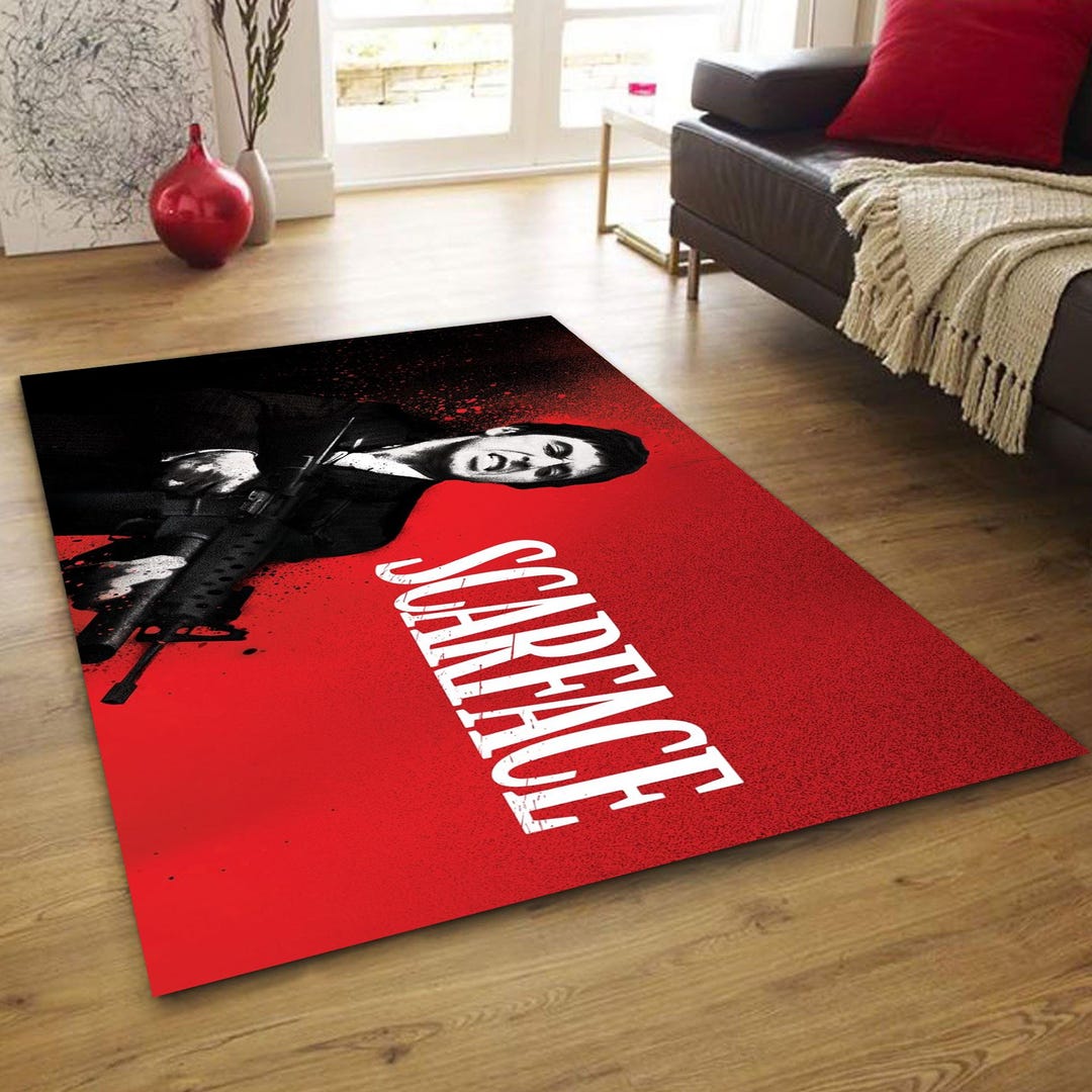 Scarface Rug, Al Pacino Fan Rug, Scarface Fan Gift, Gift Rug, Area Rug ...
