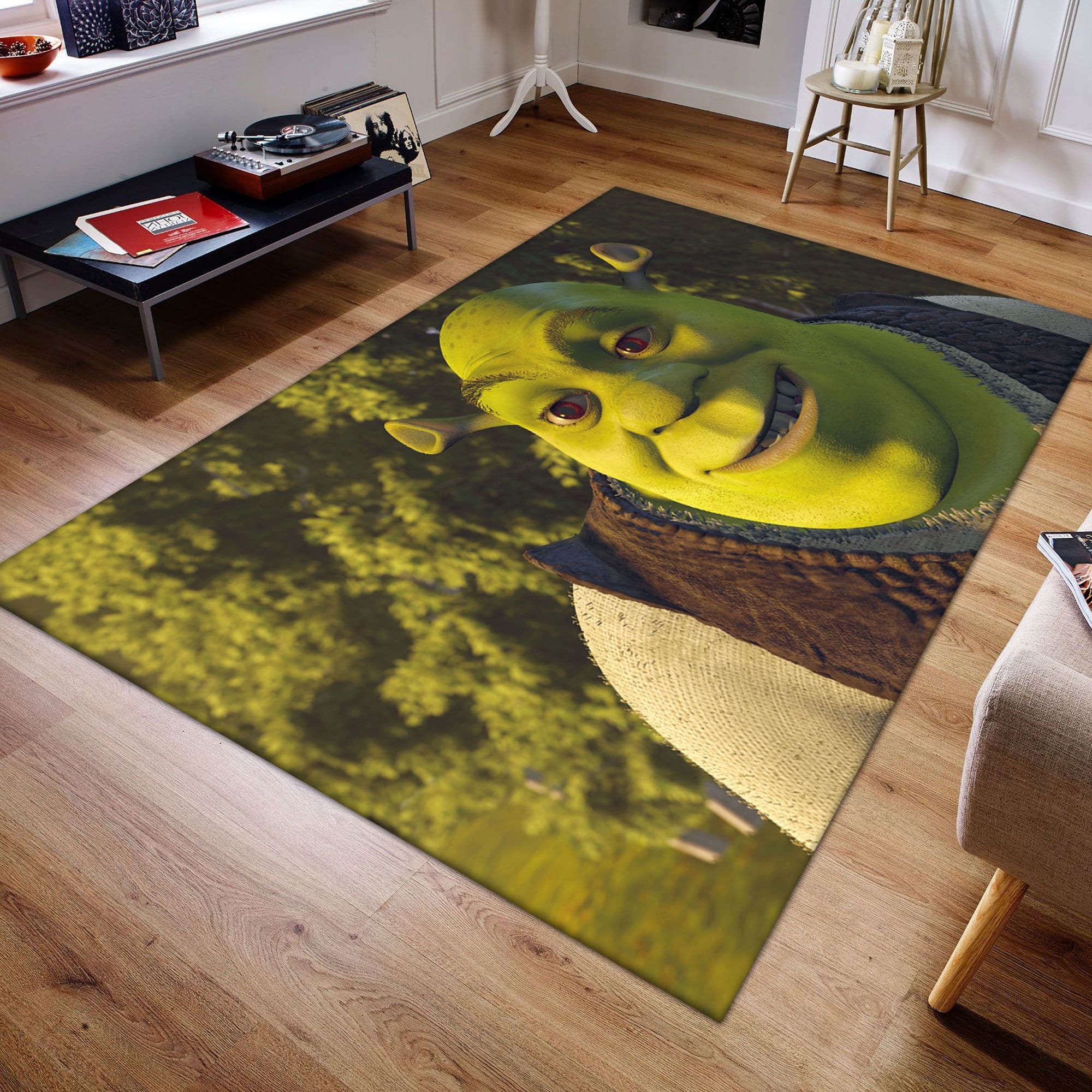 Shrek Meme Rug, Meme Funny Rug, American Meme Rug, Rug for Any Room ...
