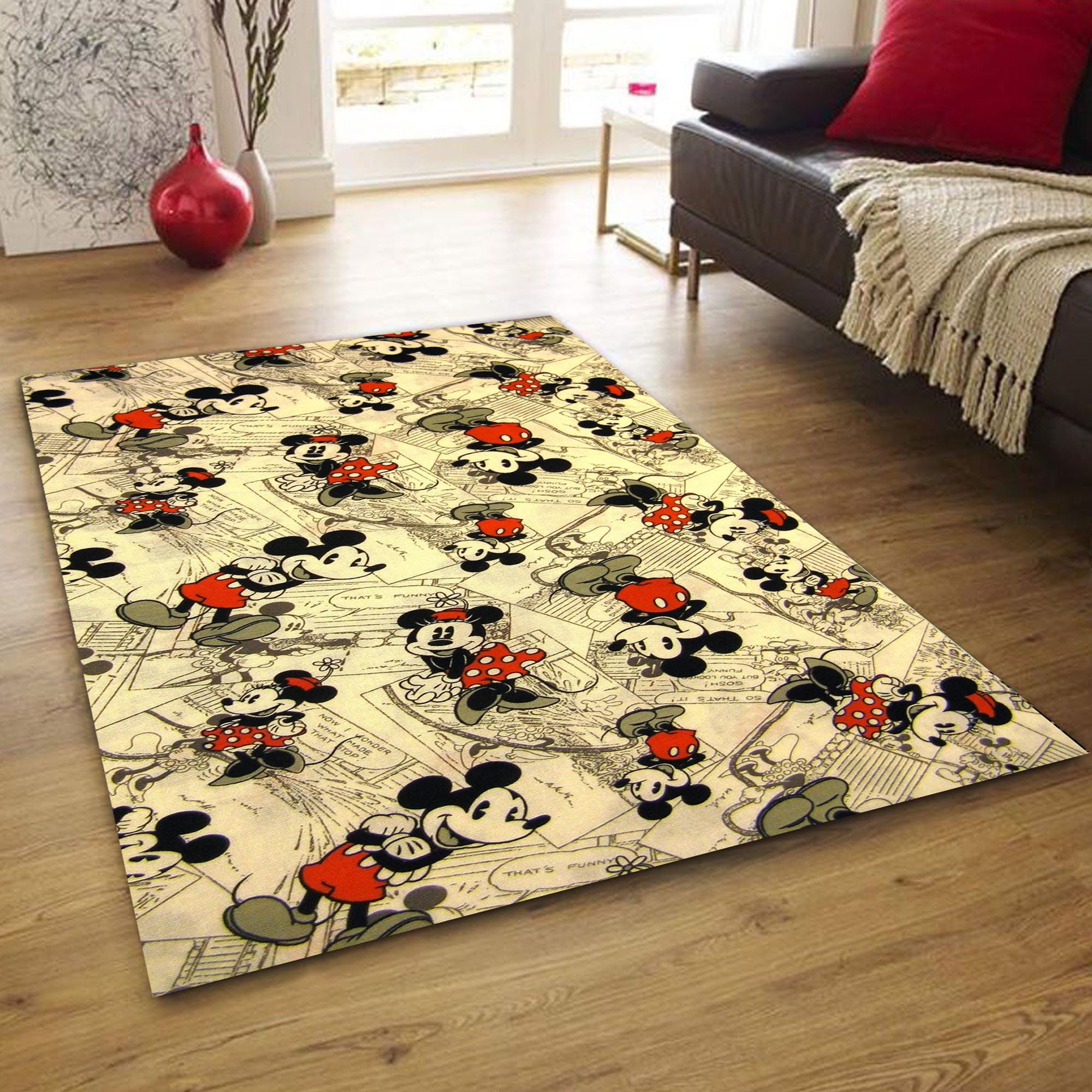Mickey Mouse Rug, Mickey Mouse Decor, Kids Rug, Kidsroom Rug, Gift for ...