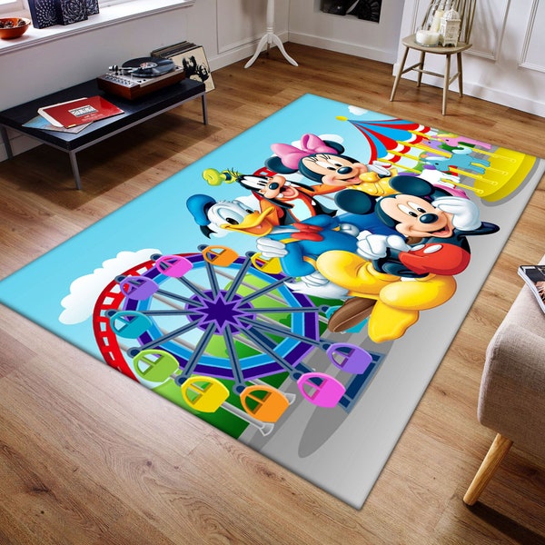Mickey Mouse Rug - Etsy