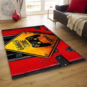 Gaming Zone Rug, Gaming Rug, Gamer Gift Rug, Rug for Gamers, Gift Rug ...