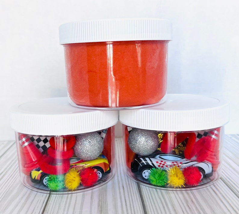 Race Car Playdough Sensory Jar: Party Favor Dough Kit - Etsy Australia
