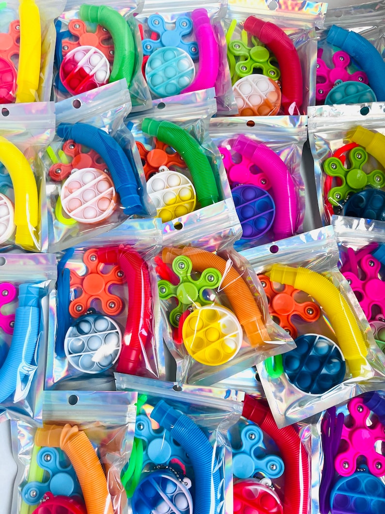 Birthday Party Fidget Favor Pack, Fidget Party Favors, Fidget Pack ...