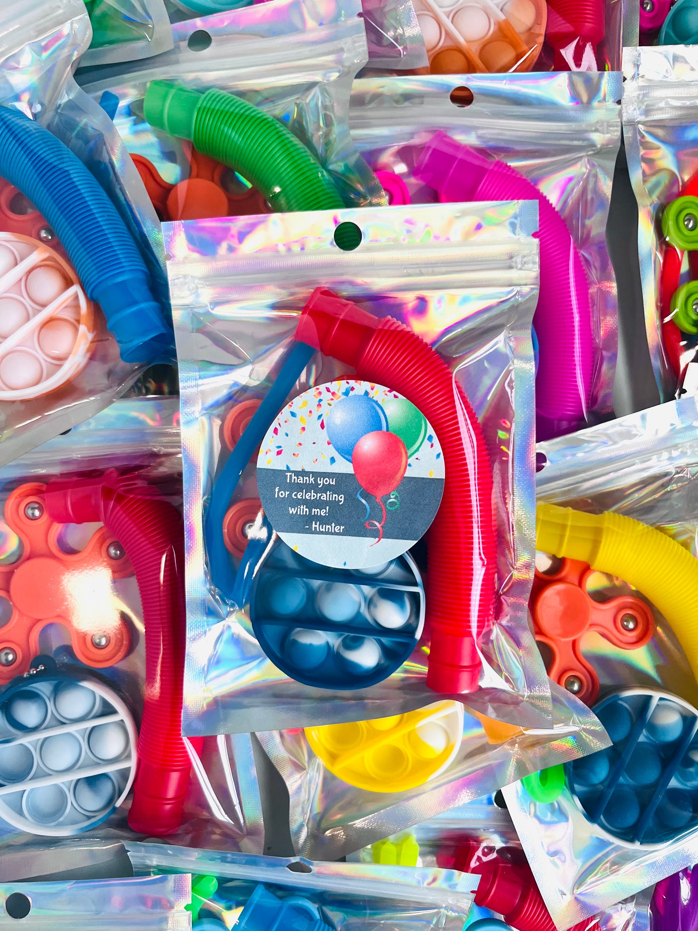 Birthday Party Fidget Favor Pack, Fidget Party Favors, Fidget Pack ...