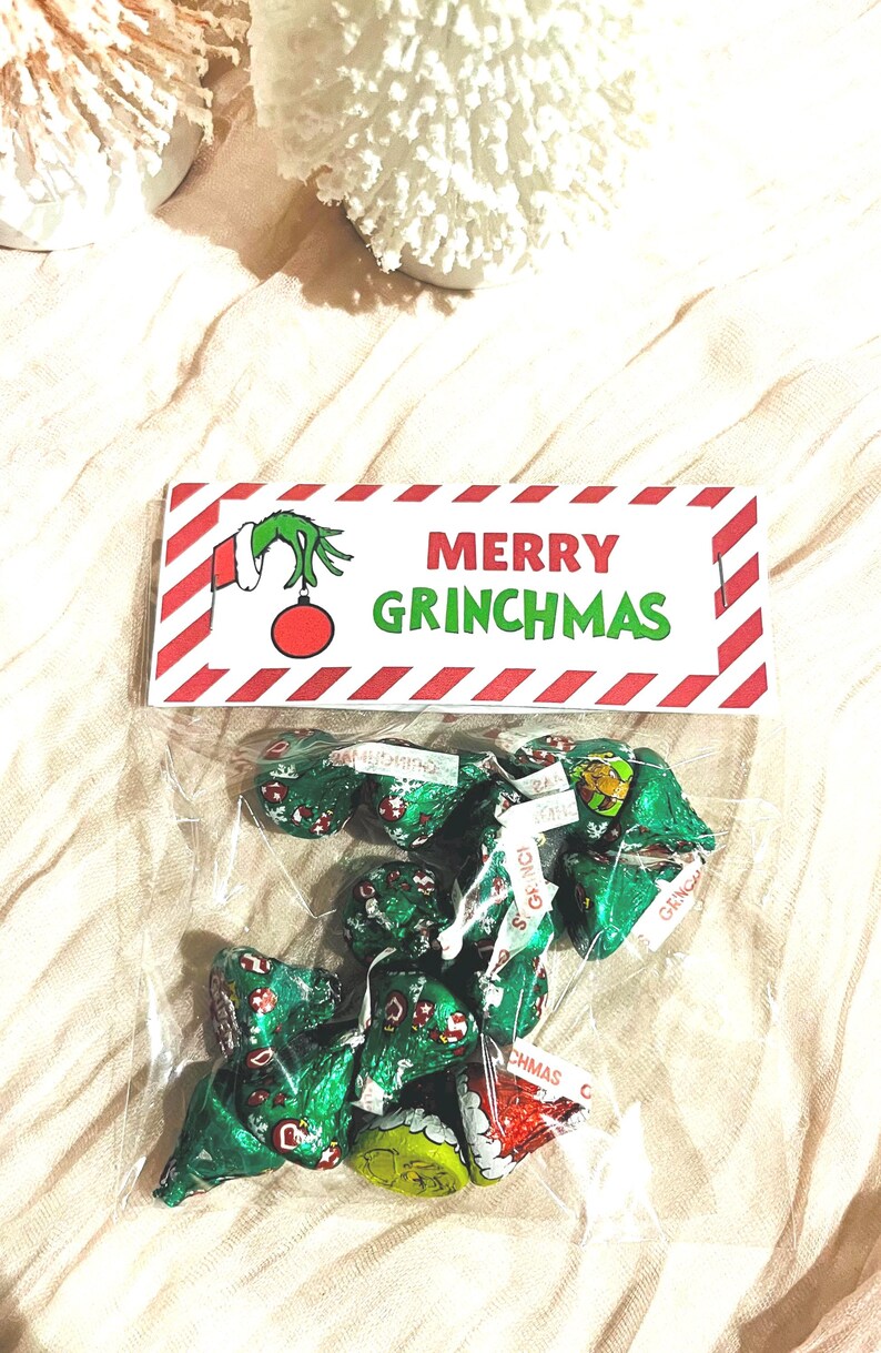 Christmas Stocking Stuffer, Merry Grinchmas Treat Bag, Party Favor ...