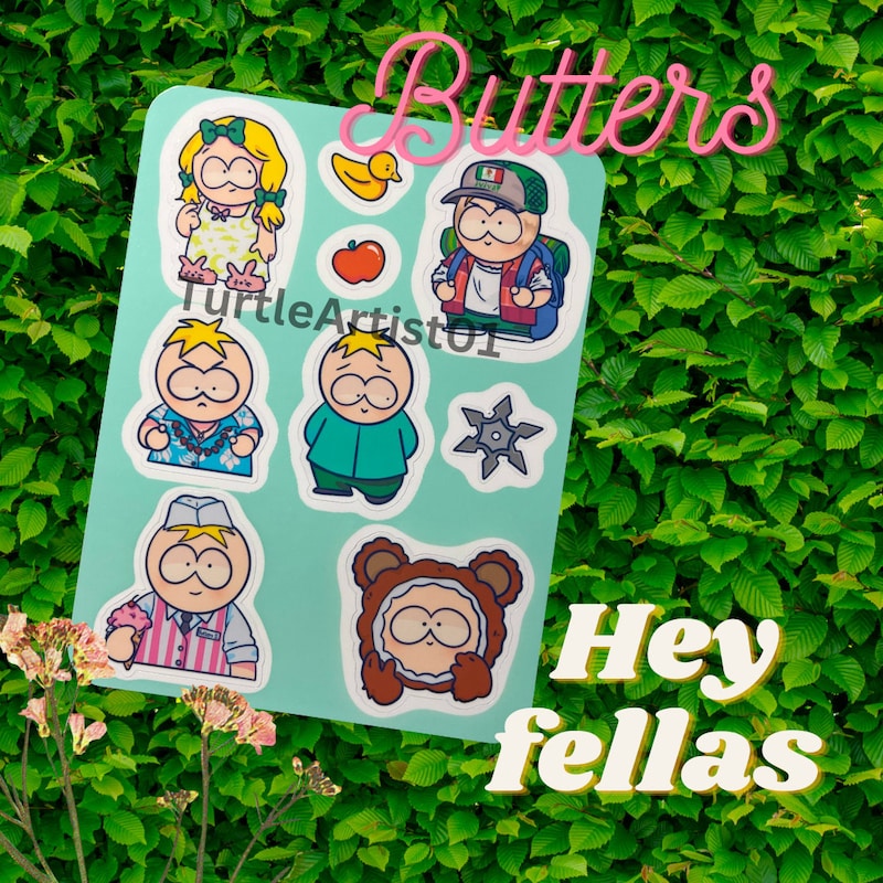Butter Stickers Sheet - Etsy