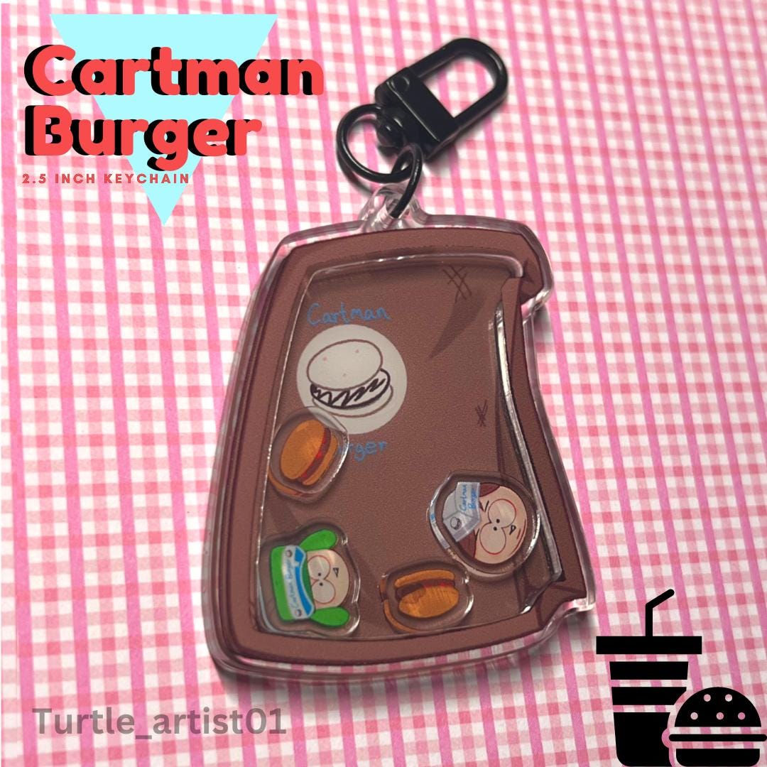 Burger Keychain North Park - Etsy