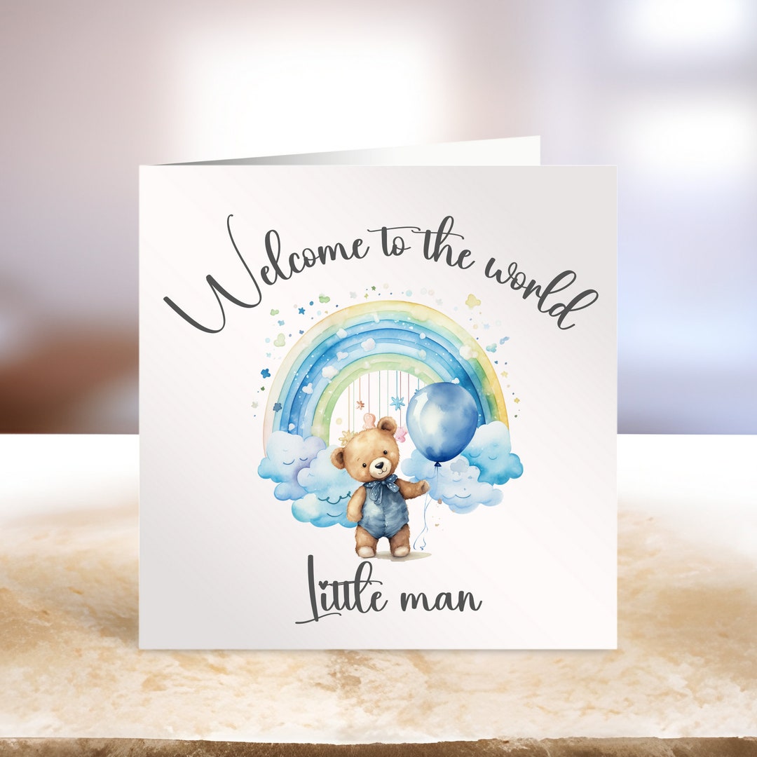 Celebrate the Arrival of Your Little Man With a Colorful New - Etsy