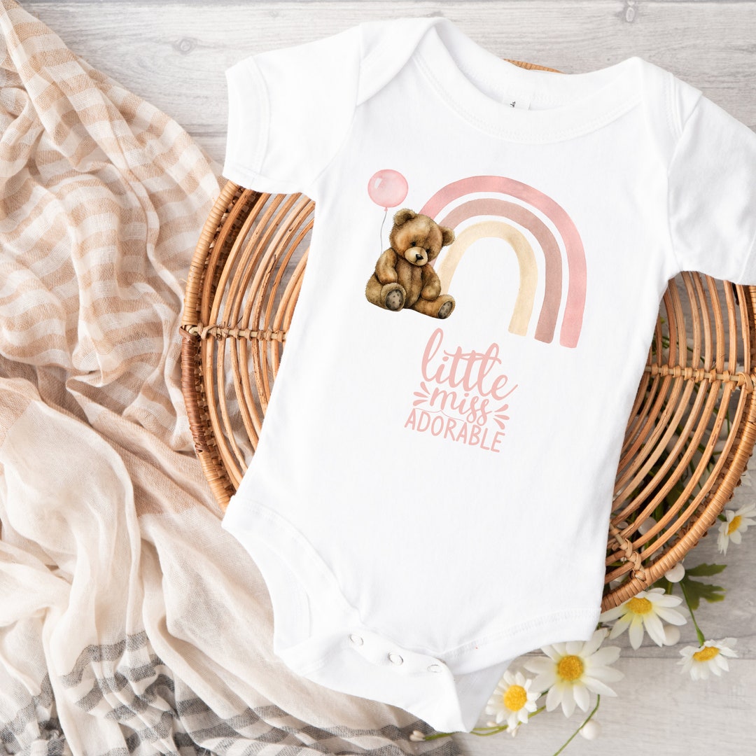 Little Miss Adorable Bodysuit Baby Announcement Baby Girls Coming Home ...
