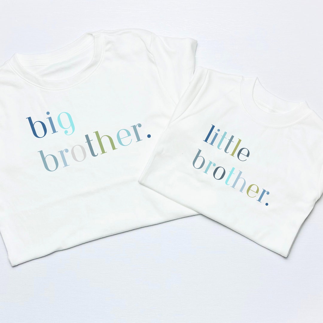 Big Brother Little Brother T-shirts Personalised Brother Matching T ...
