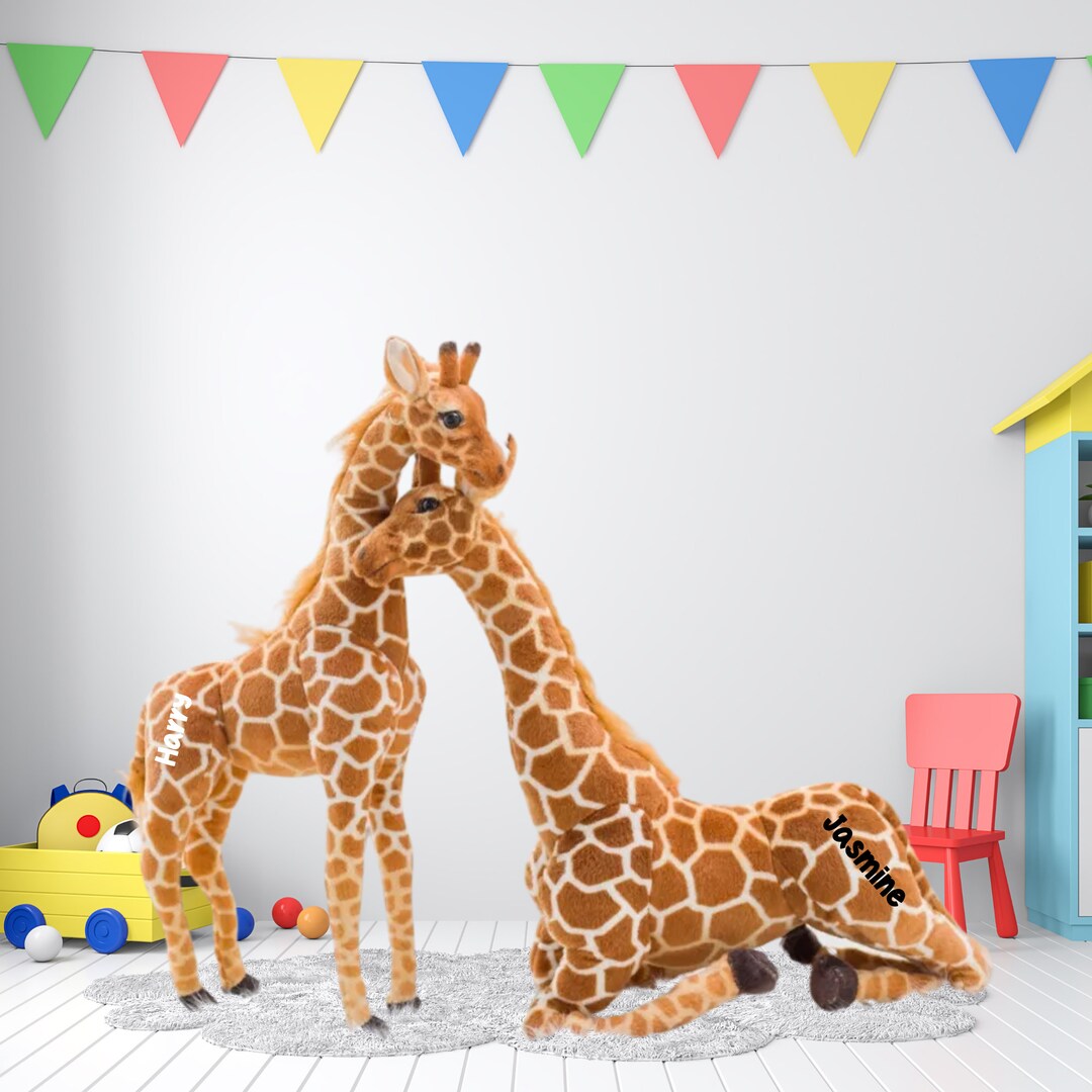Personalised Kids Stuffed Toy Giraffe Nursery Giraffe Decor Kids ...