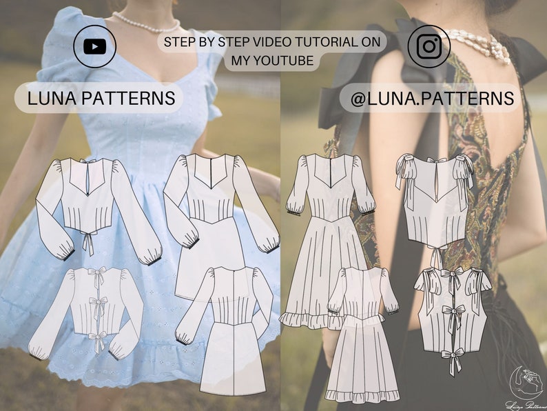 Dress/top-pdf Sewing PATTERN. Digital Patterncorset Like - Etsy