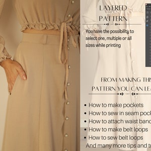 BUNDLE: A-line SKIRT+ TOP Sewing Patterns | Dress Pattern Included ...