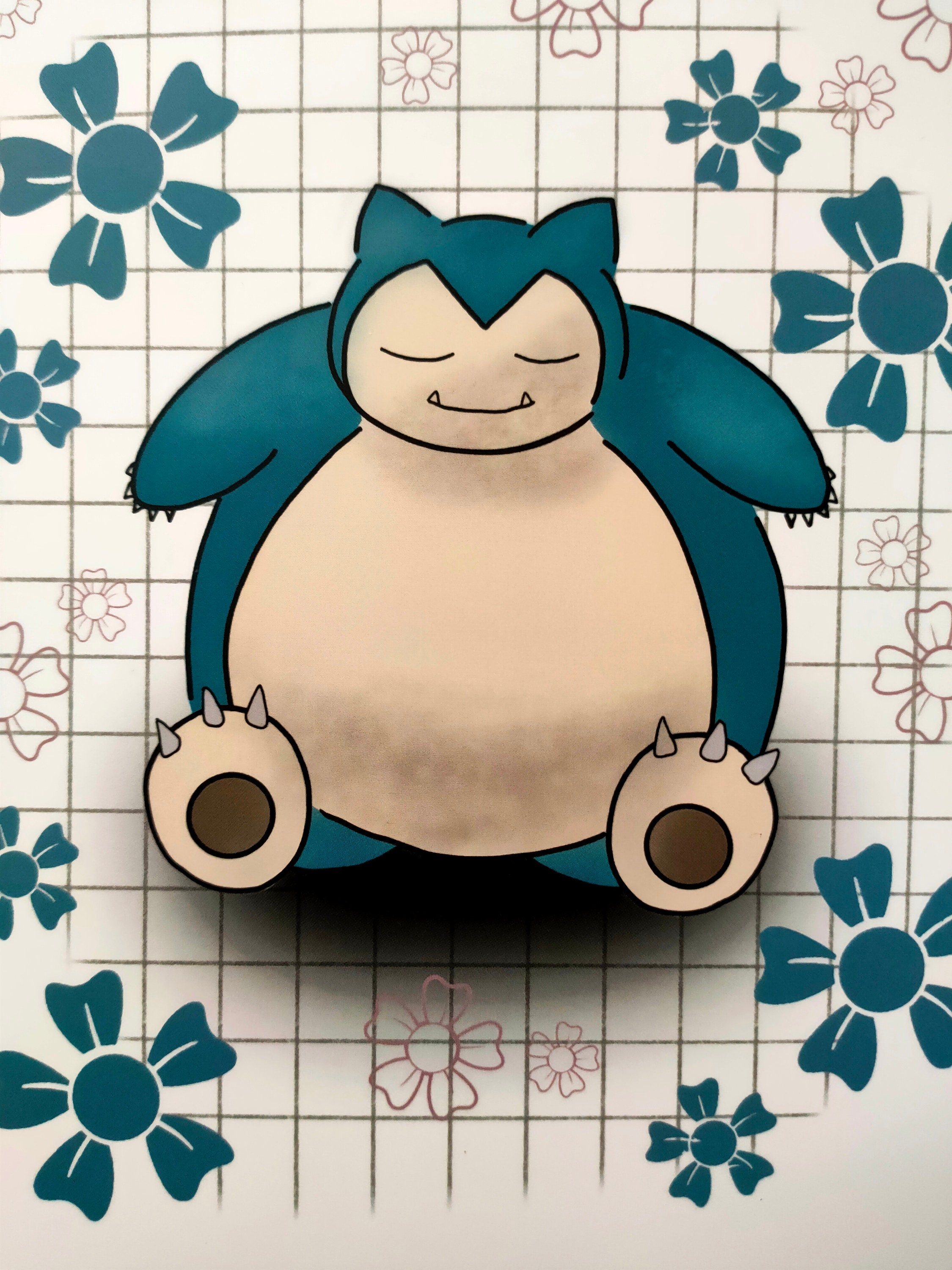 Kawaii Aesthetic Snorlax Pokémon Digital Art Print - Etsy